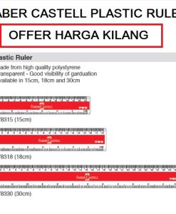 FABER CASTELL PLASTIC RULER 15CM - Big Stationery