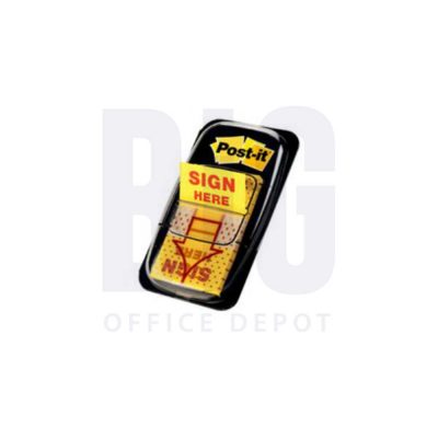 3M Post it Flag 680 Sign Here - Big Stationery