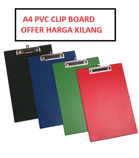 A4 PVC CLIP BOARD - Big Stationery