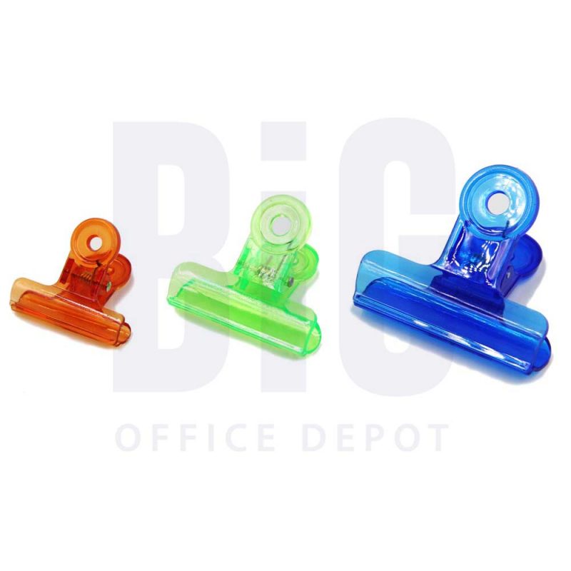 BULLDOG PLASTIC CLIPS 38 MM ( 8 PCS / PKT ) - Big Stationery