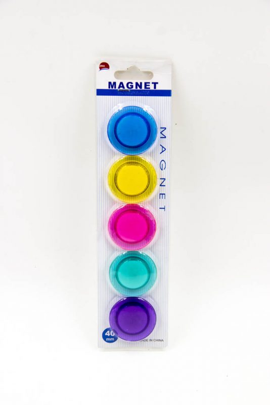 MAGNETIC BUTTON 40 MM 5 PCS/PKT - Big Stationery