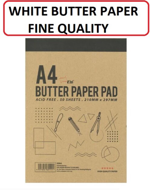 WHITE BUTTER PAPER - Big Stationery