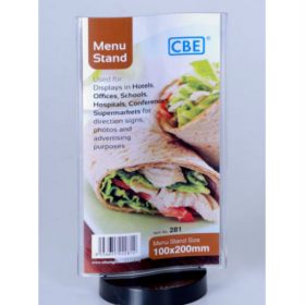 CBE 281 Menu Stand ( Curved – Rotating ) - Big Stationery
