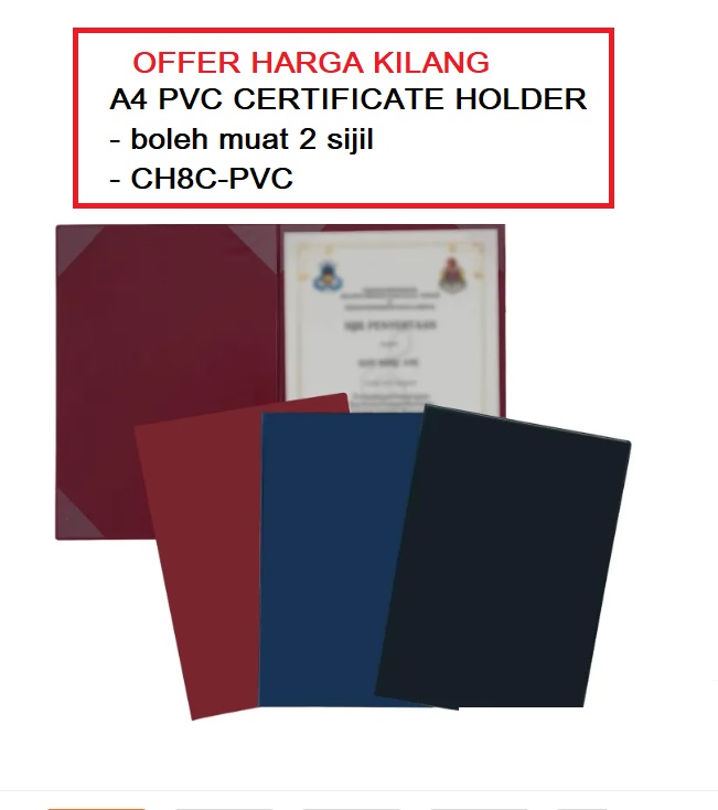 A4 PVC CERTIFICATE HOLDER - Big Stationery
