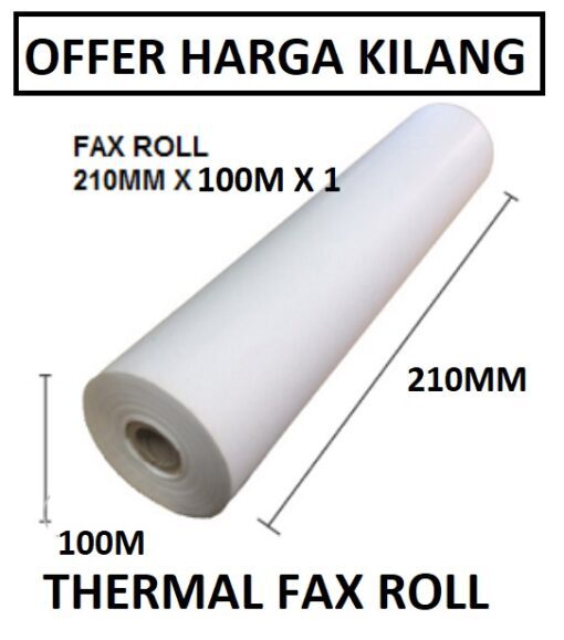 THERMAL FAX ROLL 210X100X1 - Big Stationery