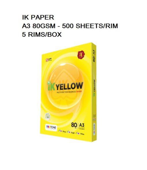 IK PAPER A3 80GSM MALAYSIA - Big Stationery