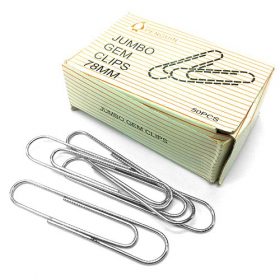 Jumbo Paper Clip 78 mm - Big Stationery