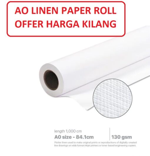 A0 LINEN PAPER ROLL - Big Stationery