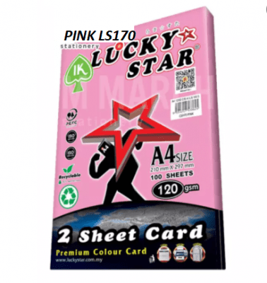 LUCKY STAR A4 2 SHEET CARD LIGHT COLOR | LUCKY STAR 2 SHEET CARD 120GSM ...