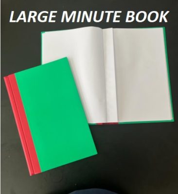 HARD COVER MINUTES BOOK | GREEN COVER MINUTES BOOK - Big Stationery