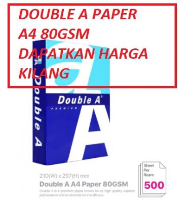 DOUBLE A PAPER SUPPLIER MALAYSIA | A4 PAPER| A4 KERTAS 80GSM|COPIER ...