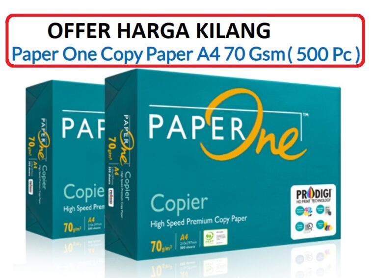 PAPER ONE A4 70GSM SUPPLIER MALAYSIA - Big Stationery