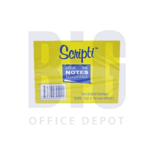 SCRIPTI STICK 102 X 76 MM - Big Stationery