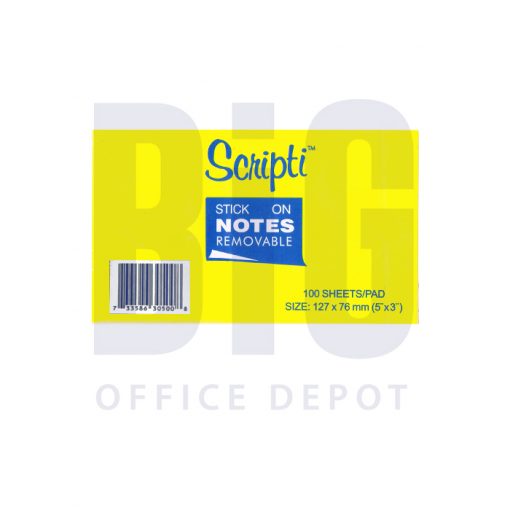 SCRIPTI STICK 127 X 76 MM - Big Stationery