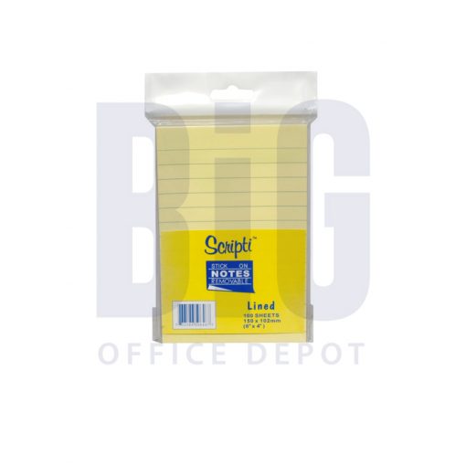 SCRIPTI STICK 150 X 102 MM LINED - Big Stationery