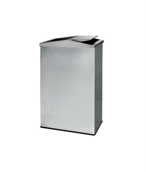 Stainless Steel Rectangular Bin With Pivot Top – SUGO 442 - Big Stationery