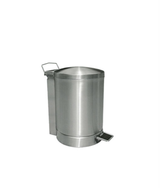 Stainless Steel Round Waste Bin – With Pedal – Sugo 155 - Big Stationery