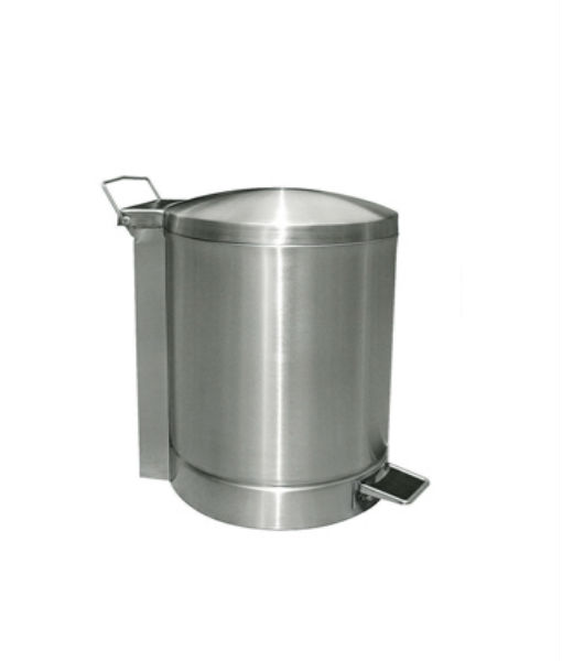Stainless Steel Round Waste Bin – With Pedal – Sugo 156 - Big Stationery