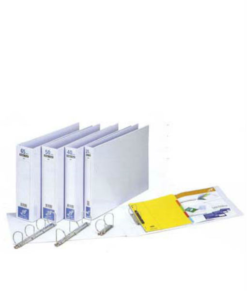 PVC A3 2D RING FILE 40MM WHITE - Big Stationery