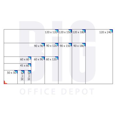 MAGNETIC WHITEBOARD WITH ALUMINIUM FRAME 4' x 8' - Big Stationery