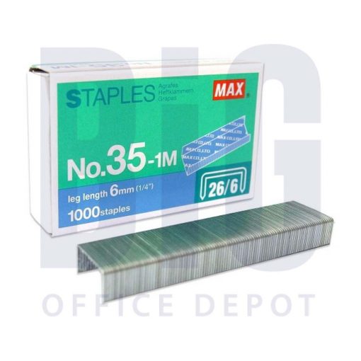 MAX Staples No.35-1M | MAX Stapler HD50 - Big Stationery